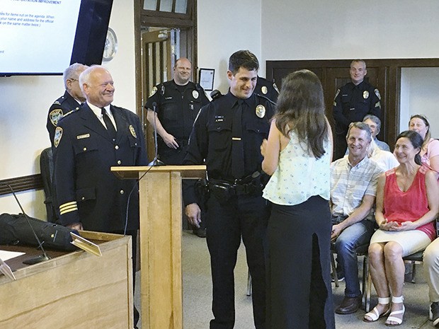 Pacific Police promote officers | Auburn Reporter