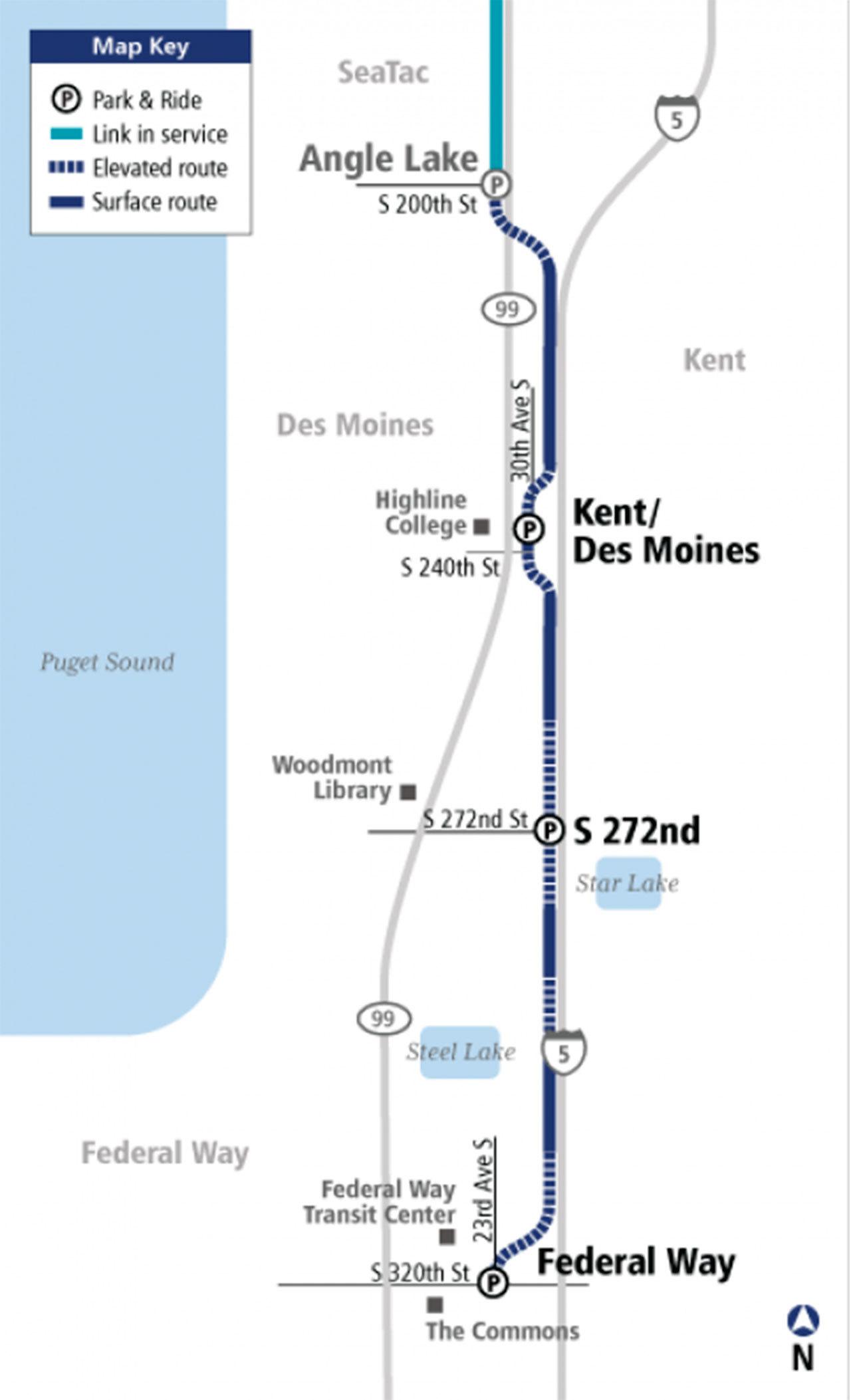 Sound Transit Board selects alignment, profile and stations for Federal ...