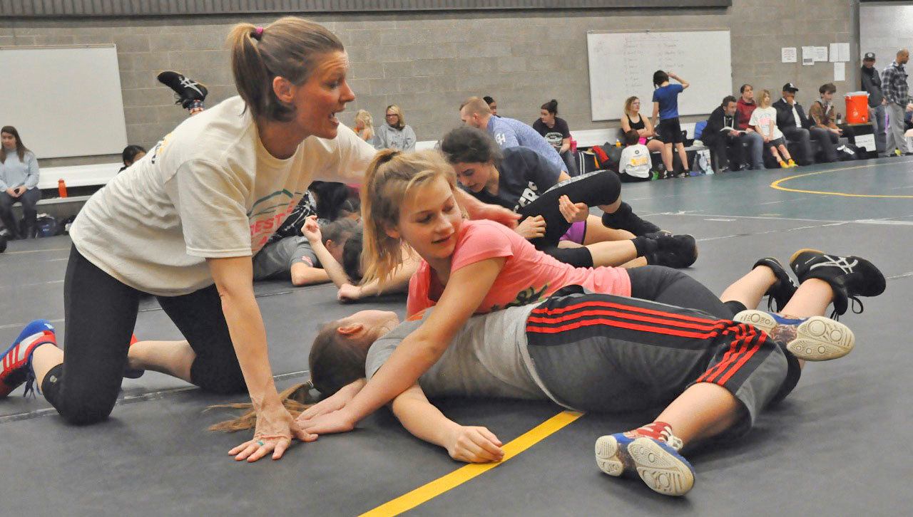 Muscle tussle: local girls get a grip on wrestling at camp | Auburn ...