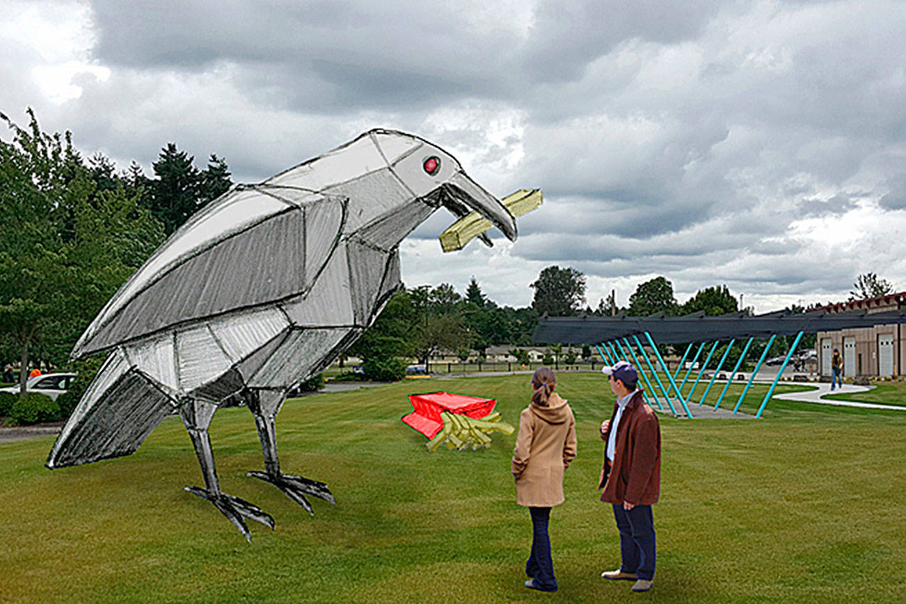 Artist’s bird with a fry to swoop in | Auburn Reporter