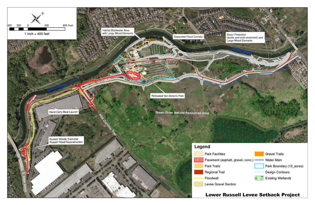 Local officials break ground on huge Green River levee project in Kent ...