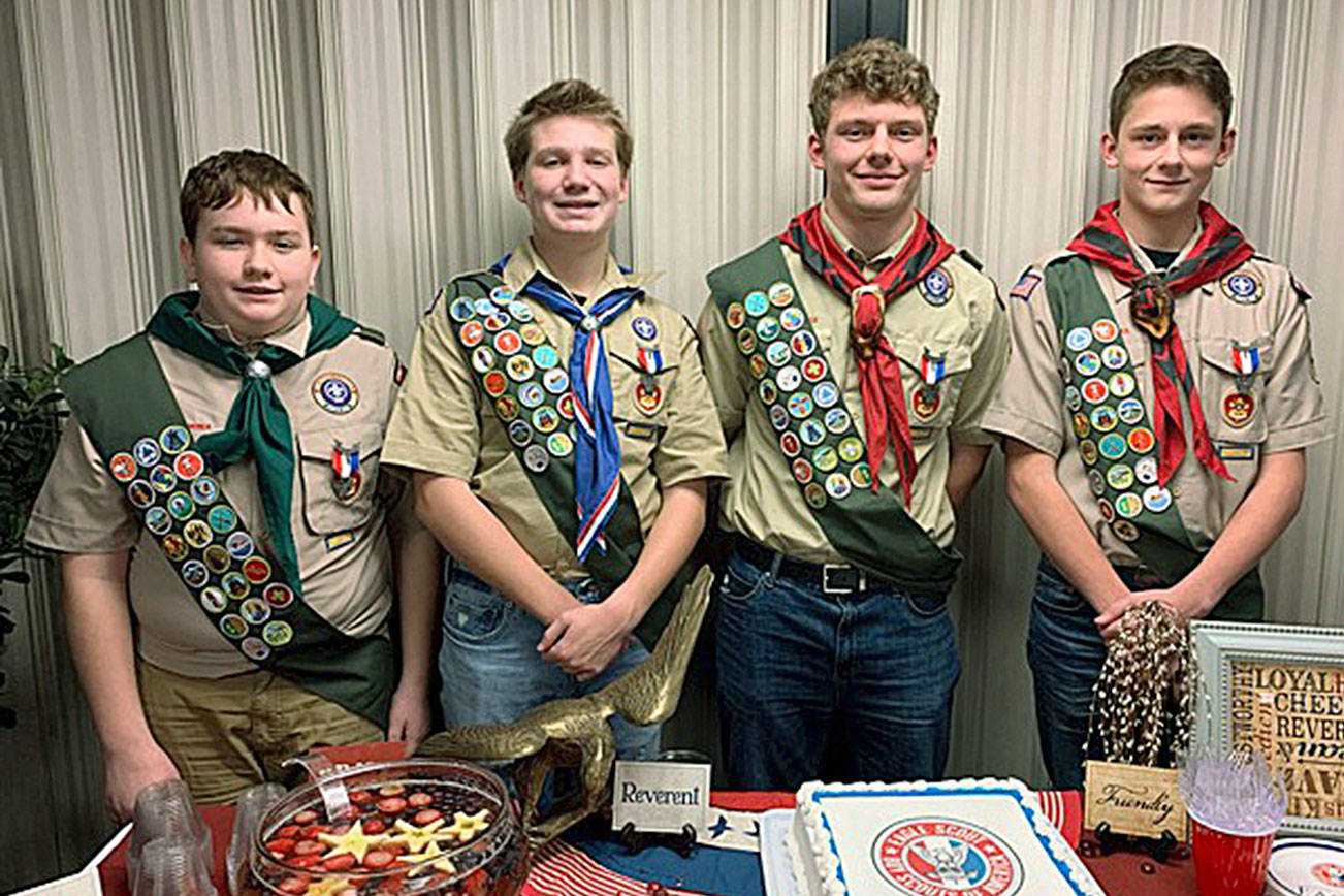 Boy Scout Troop 343 foursome receives Eagle ranks | Auburn Reporter