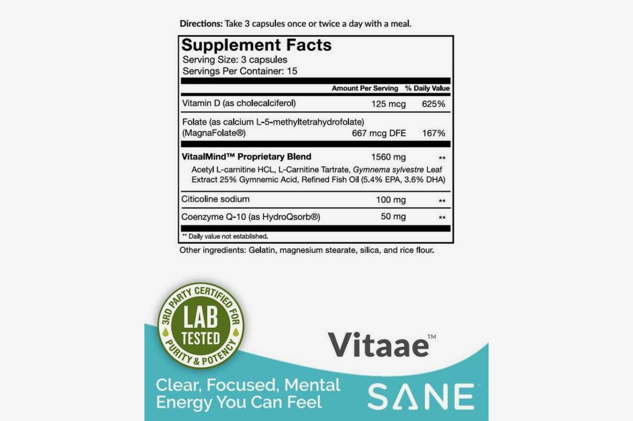 Vitaae Reviews (SANE Labs) Effective Ingredients or Waste of Money ...