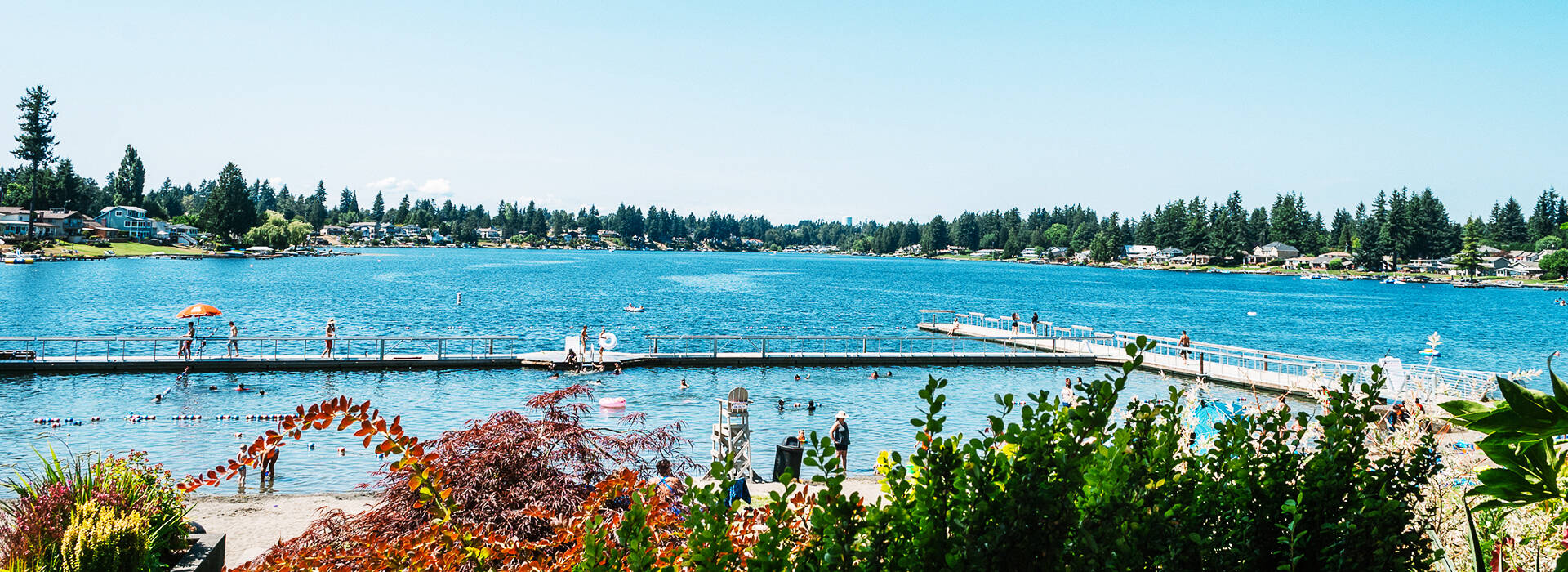 Lake Meridian in Kent reopens for swimming with bacteria levels low ...